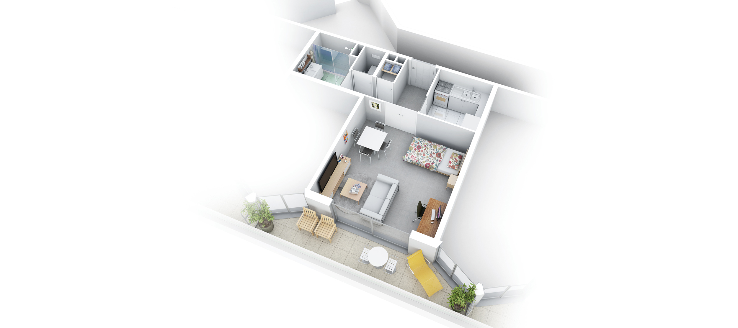 Appartements du studio au F3 - Résidence de services seniors - Les ...